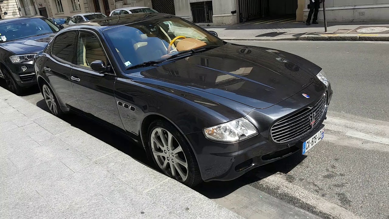 2007 Maserati Quattroporte Sport GT 400 ch in PAris France - YouTube