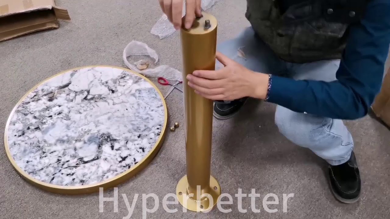 How to install granite marble coffee tables - YouTube