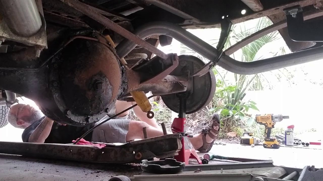 Replacing Rear Trailing Arms on a 1970 Chevrolet C20 Pickup - YouTube