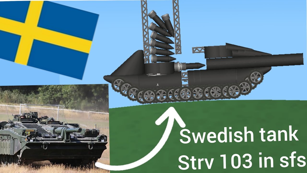 Strv 103 in Space flight simulator + blueprint - YouTube