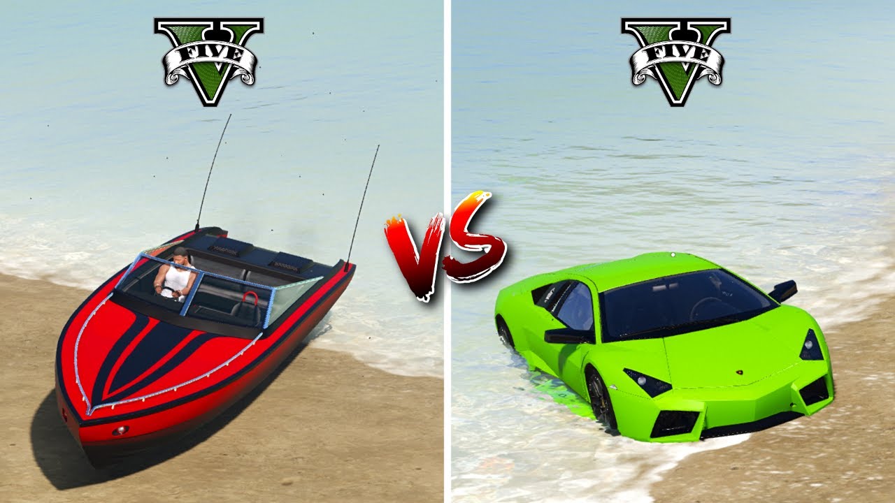 GTA 5 Lamborghini Car vs Boat - Which is Best? - YouTube