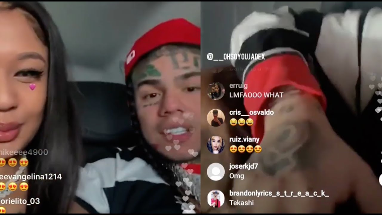 6ix9ine Tries To Get Dome From GF Jade In Back Of Uber - YouTube