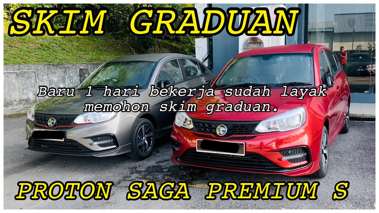 SKIM GRADUAN PROTON SAGA PREMIUM S RUBY RED JET GREY ARMOUR SILVER ...