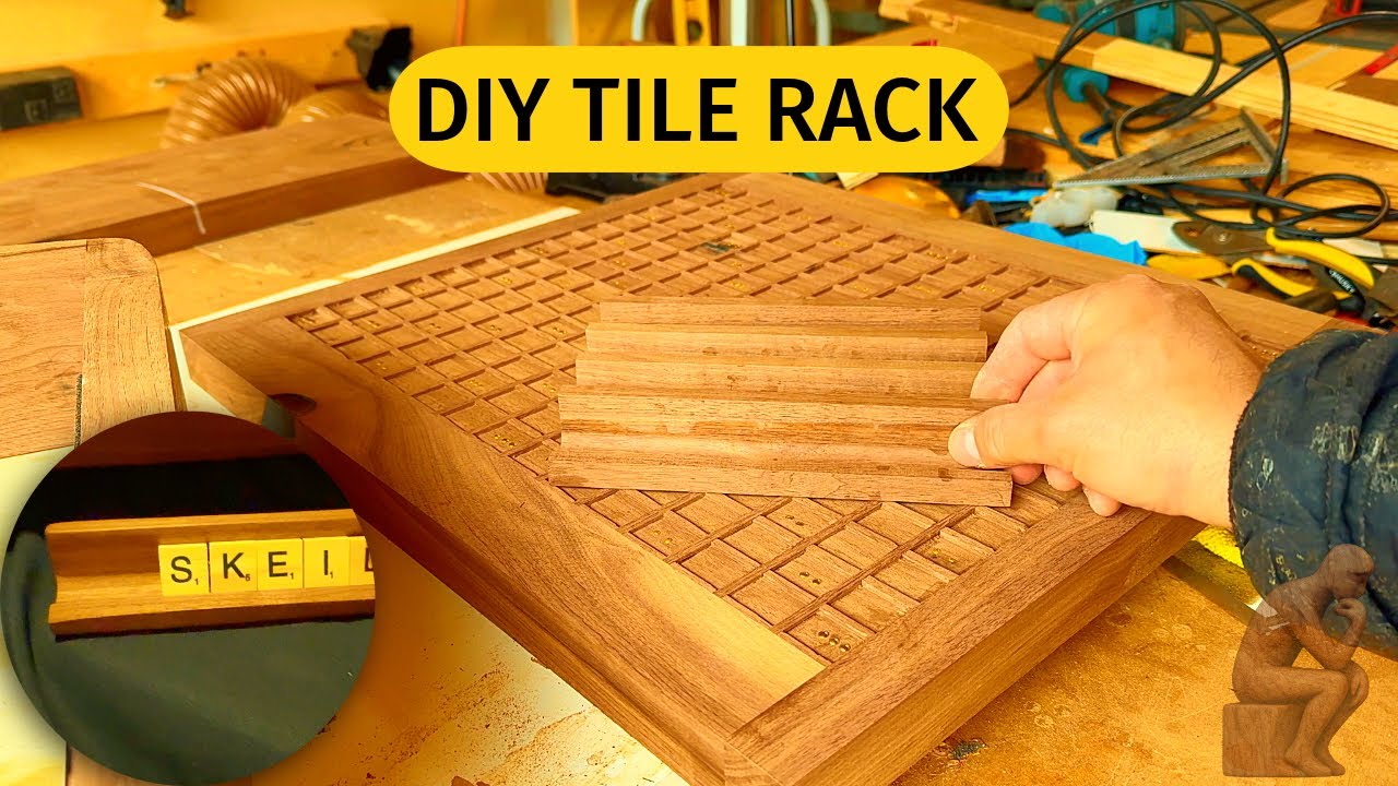 How I Built a Scrabble Tile Rack | Simple Woodworking Project - YouTube