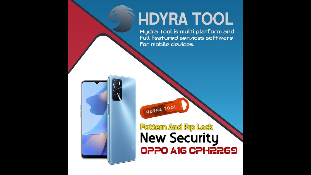 New Security OPPO A16 CPH2269 Pattern And FRP Lock Remove with Hydra ...