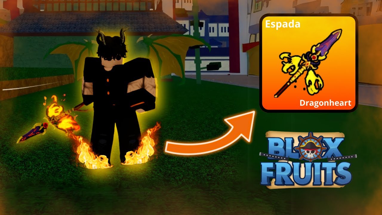 SHOWCASE DRAGONHEART ( NOVA ESPADA ) - BLOX FRUITS - YouTube