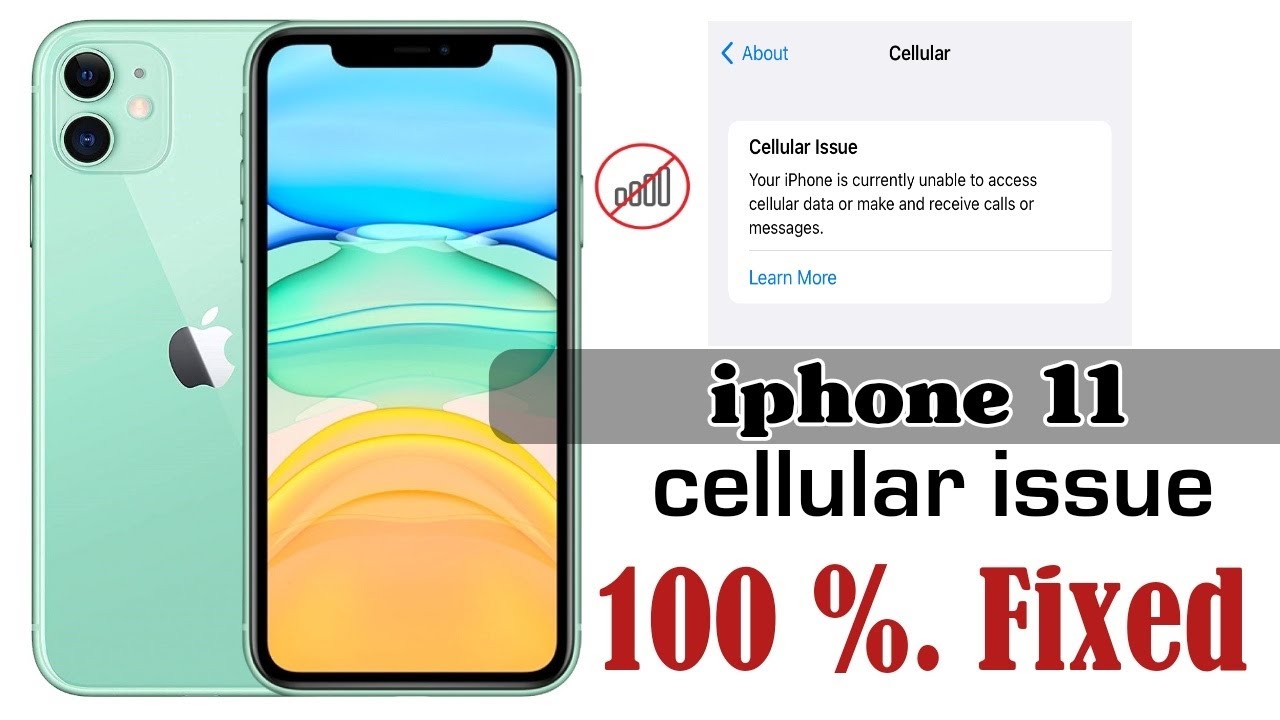 Iphone 11 Cellular Issue Signal Problem Sim Not Working Fix This
