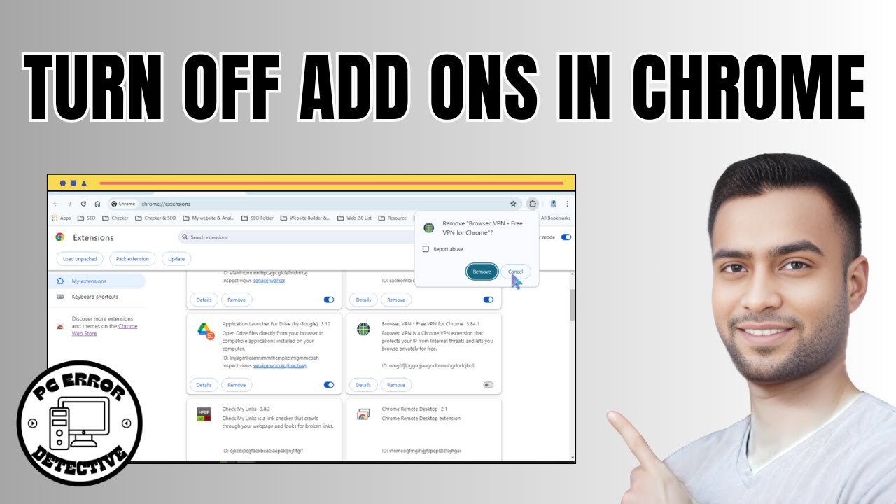 How to Turn Off Add-ons in Google Chrome - YouTube