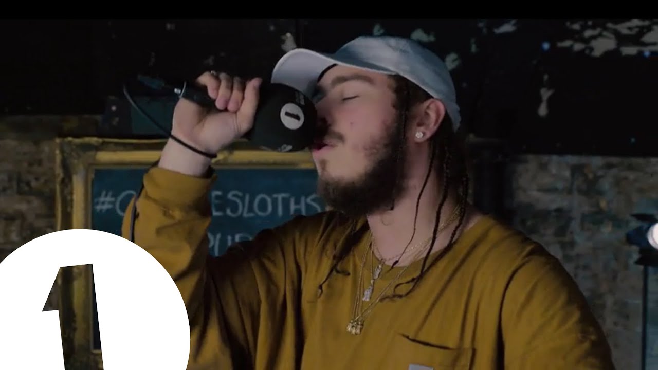 Post Malone performs hot track 'White Iverson' - YouTube