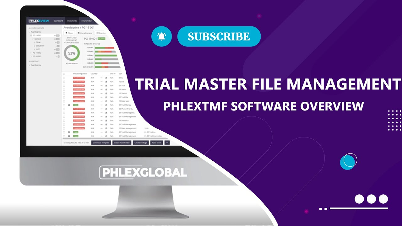 Innovative Trial Master File Management PhlexTMF Software Overview ...