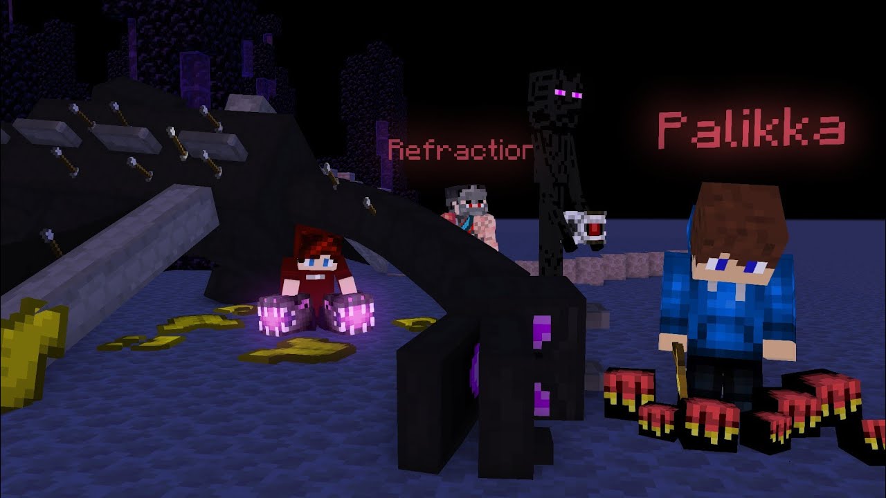 Slaying dragons with Palikka & Refraction | Hypixel skyblock - YouTube
