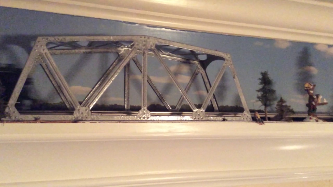 O Scale Shelf Train Layout - YouTube