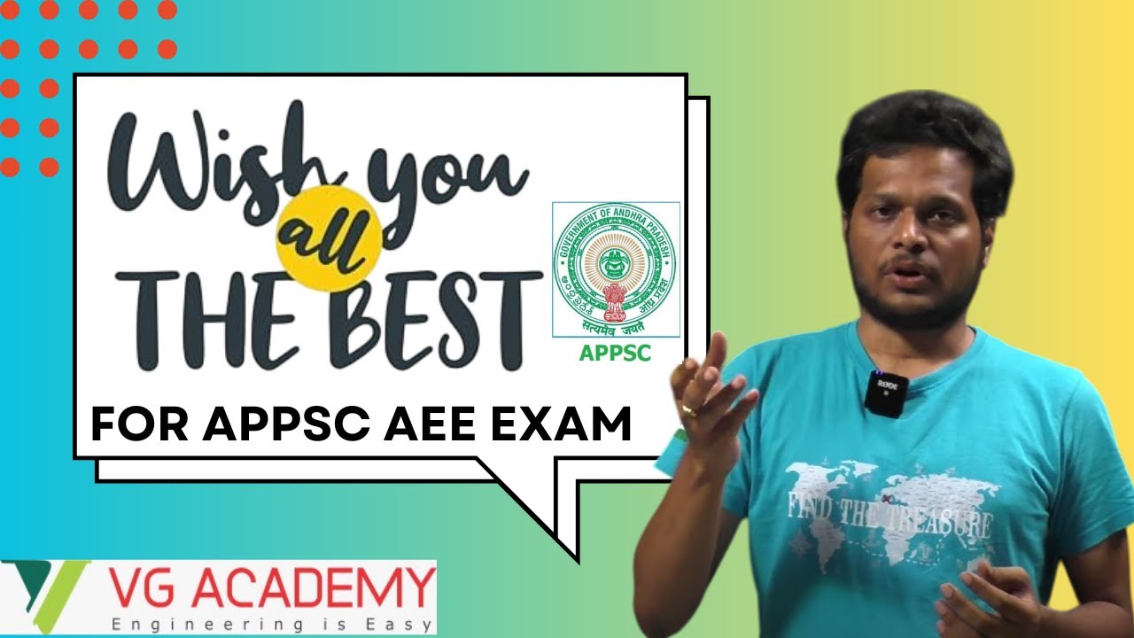 ALL THE BEST FOR APPSC AEE EXAM - YouTube
