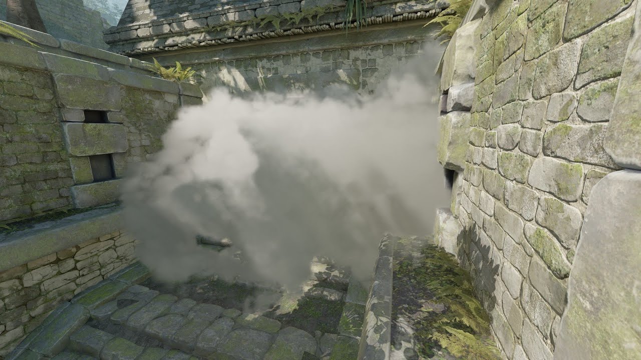 CS2 de_ancient Instant-ish Smoke T Spawn 3 to Mid (middle right side ...