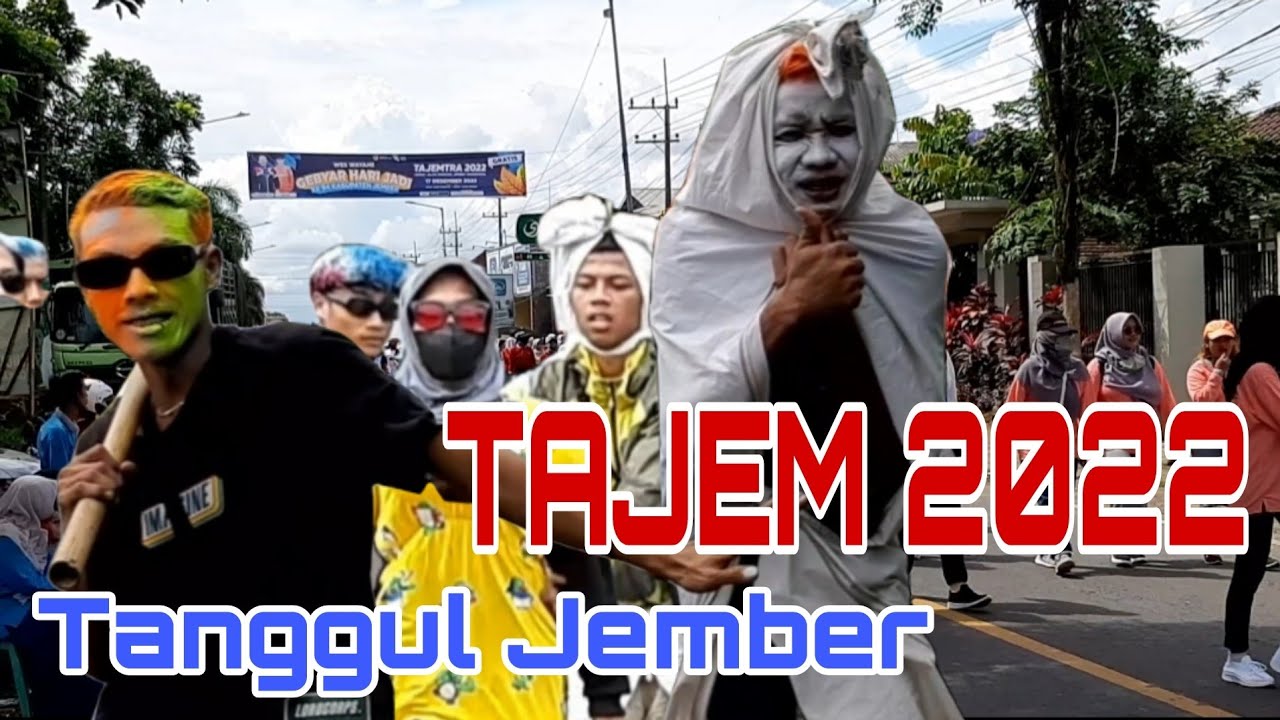TAJEM 2022 tanggul jember sangat meriah dgn kostum warna warni - YouTube