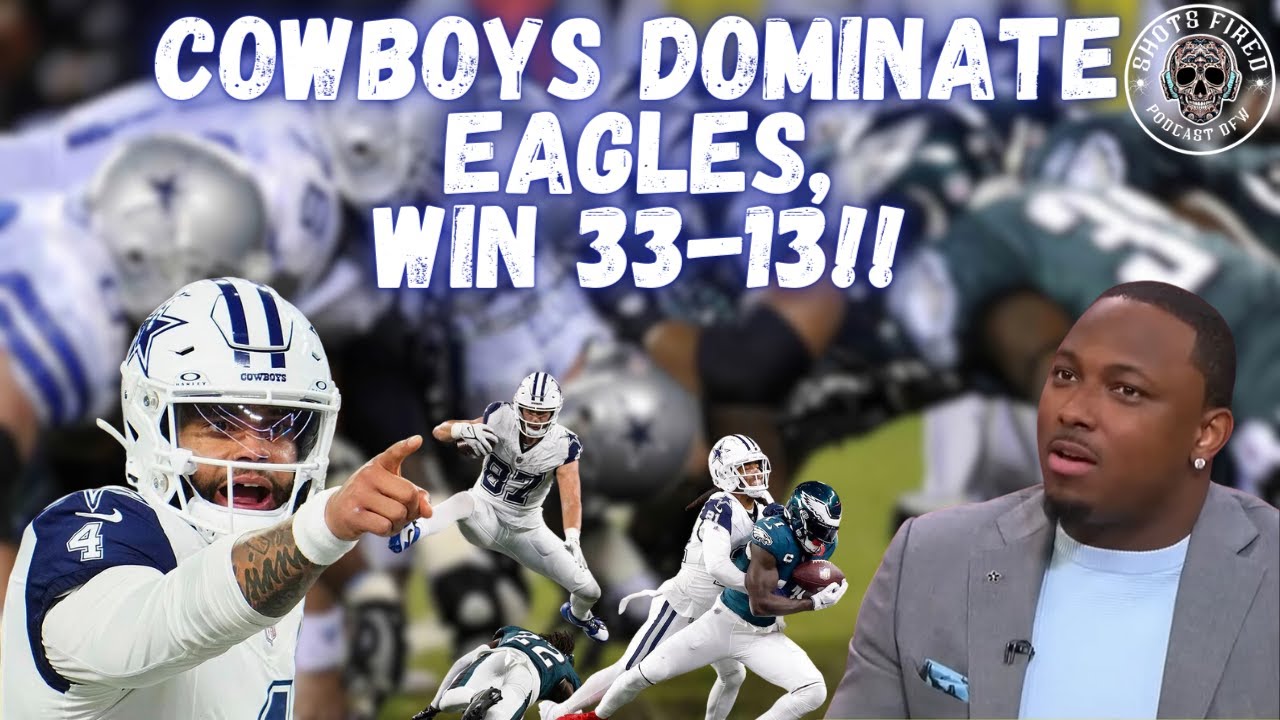 OVERREACTION MONDAY!!! DALLAS COWBOYS DESTROY PHILLY EAGLES 33-13 IN ...