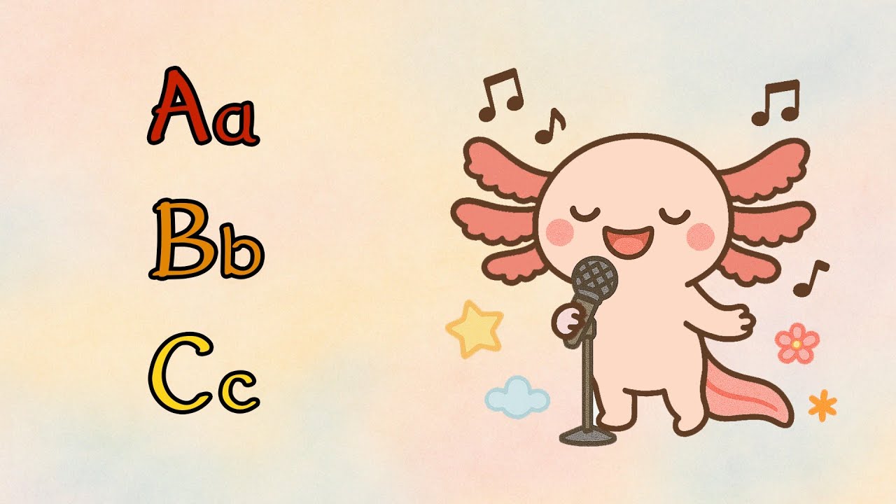 Learn The ABC Song With The Most ADORABLE Axolotl Ever! - The Alphabet ...