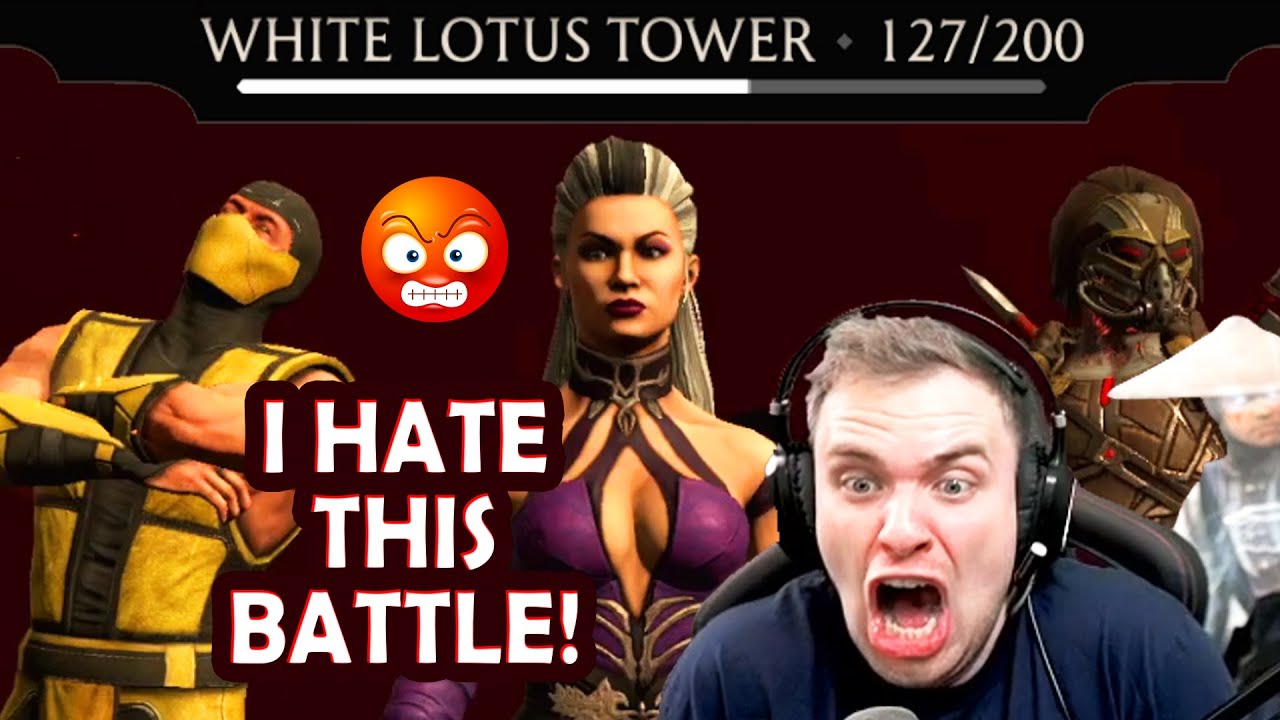 MK Mobile. Fatal White Lotus Tower Battle 127 MADE ME FURIOUS! So Much ...