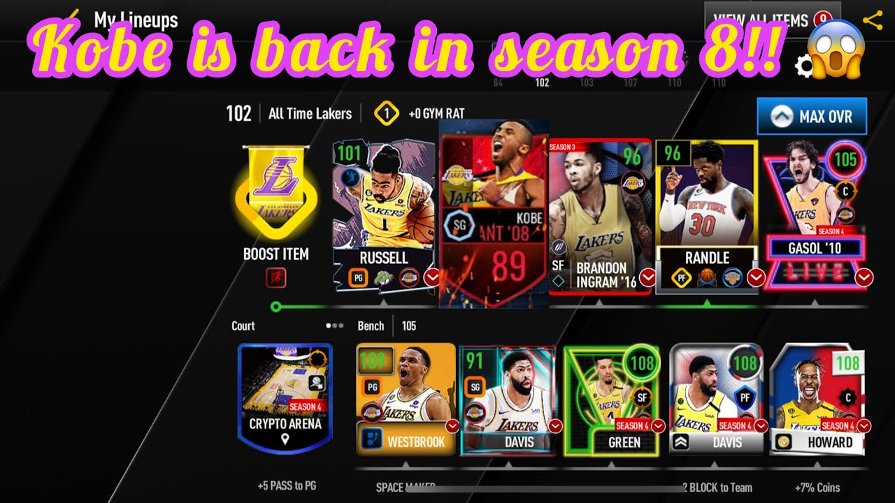 How TO CLAIM UR 89 KOBE BRYANT In NBA live Mobile SEASON 8!!. - YouTube
