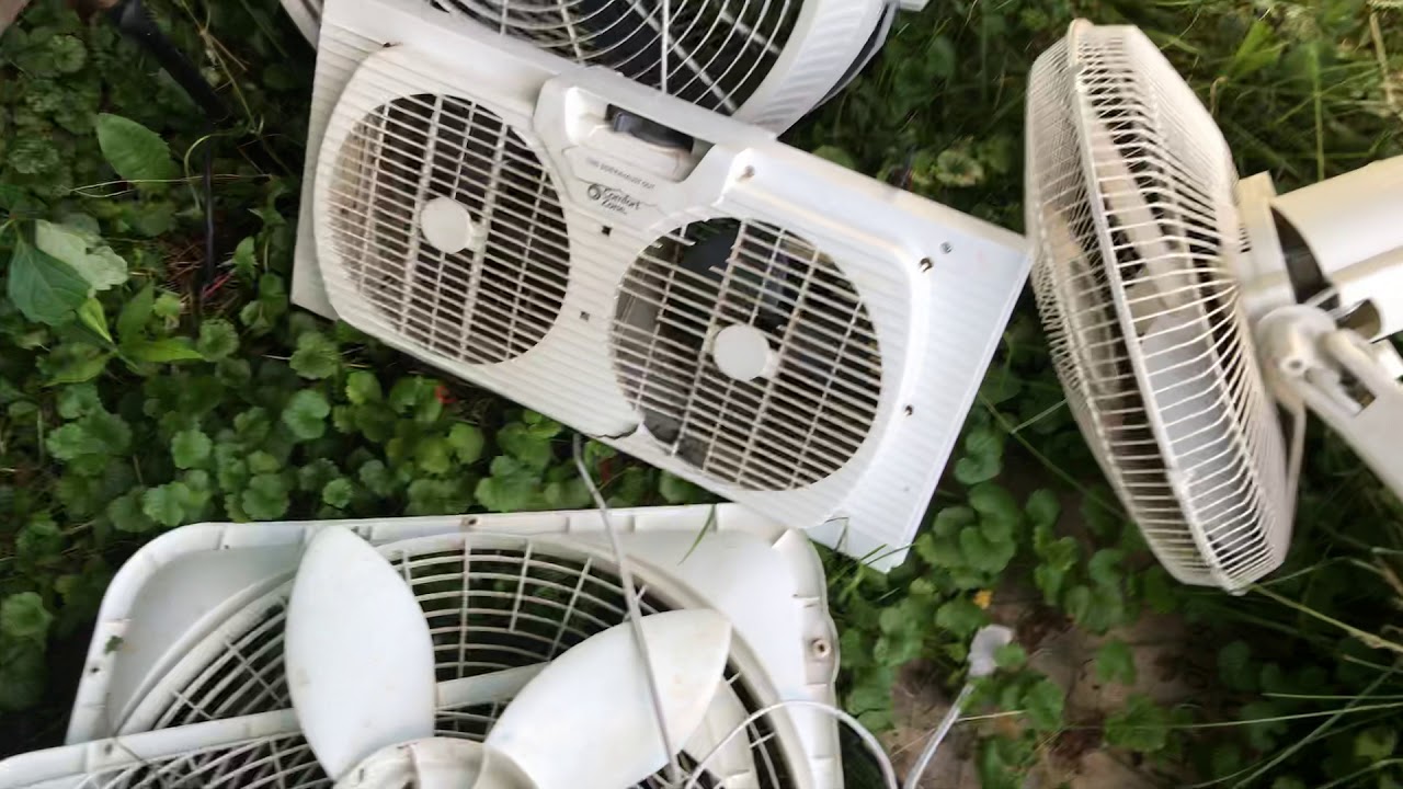 Trash picked fan destruction part 1 - YouTube