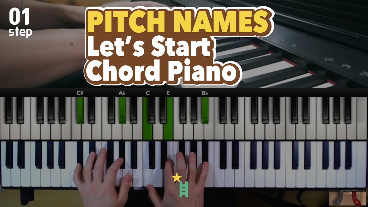 Pitch names : Let's start chord piano [Basic] step 01 _ chord piano ...