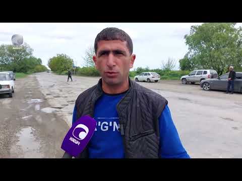 Bakı – Quba yolunun Vladimirovka kəndindən keçən hissəsi bərbad vəziyyətdir