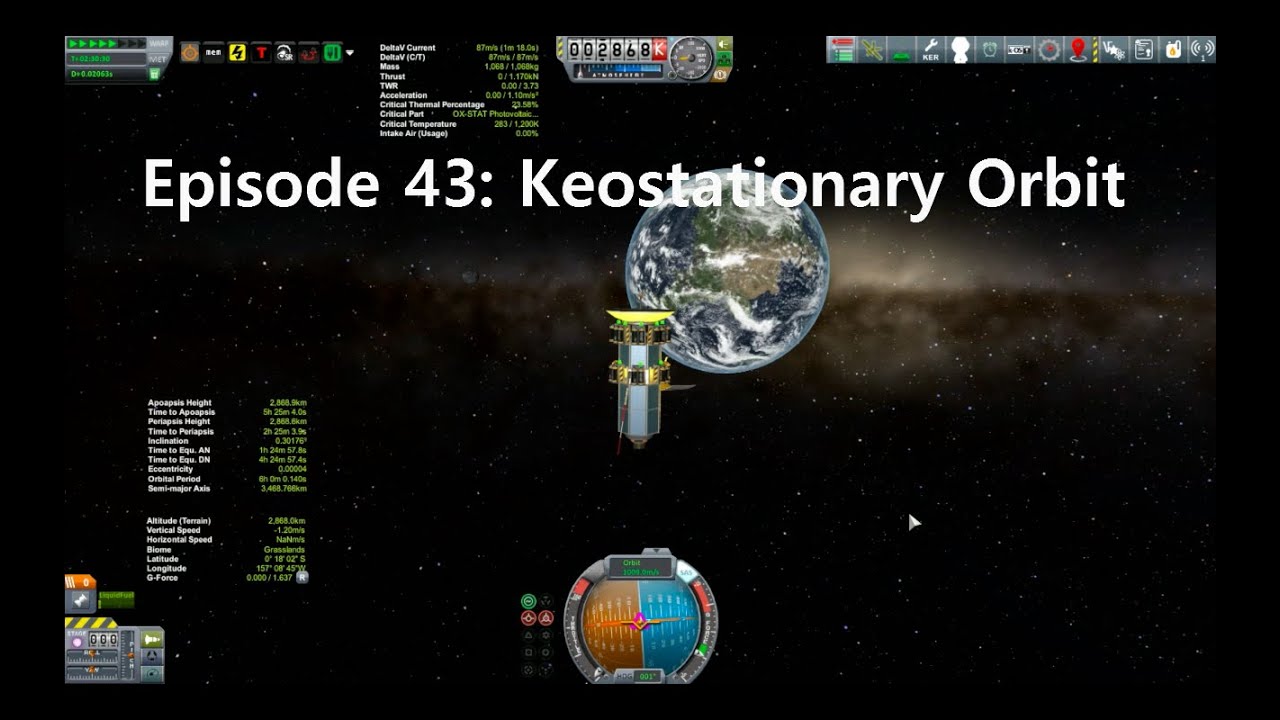 KSP Career: Episode 43 - Keostationary Orbit - YouTube