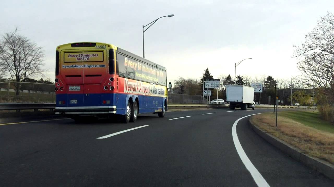 New Jersey Turnpike (Exit 16E) inbound - YouTube