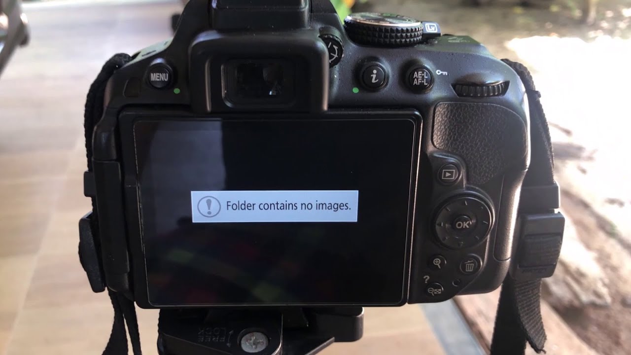 How to fix Folder contains no images Nikon Camera - YouTube