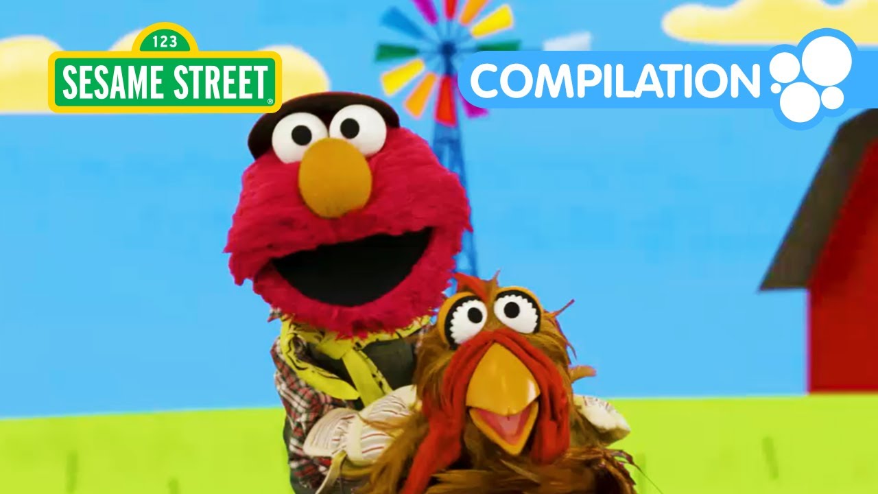 Sesame Street: Elmo's Farm Animal Songs | 1 Hour Animal Compilation ...