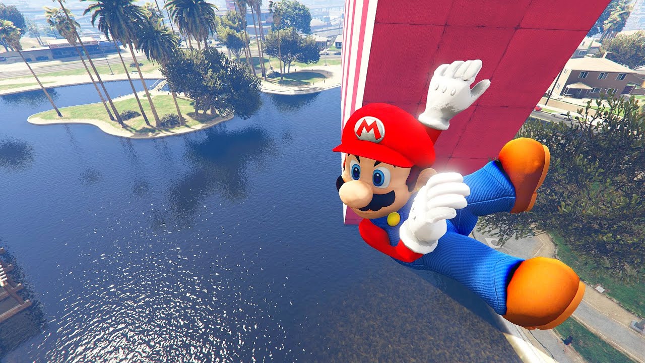 GTA 5 MARIO Ragdolls Water Compilation 4 [Funny Moments | Euphoria ...