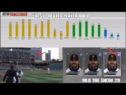 MLB The Show 20 - Best OP Created Player Build ~ Easy Tutorial (MASSIVE ...