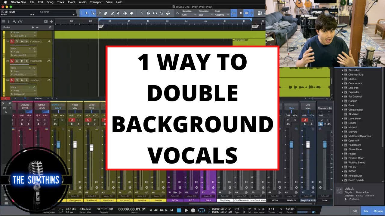 1 Way To Double Background Vocals In Your Mix - YouTube