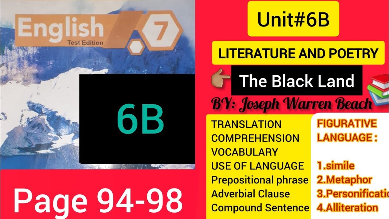 Unit#6(B) "The Black Land" Translation And Solved Exercise || Class 7th ...