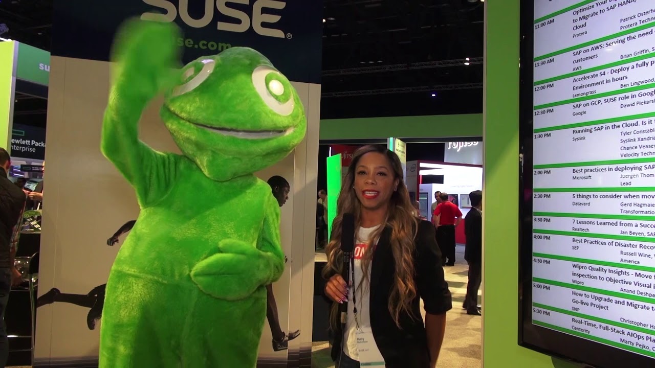 Ruby Nicholson at SAP SAPPHIRE NOW 2019 with SUSE Chameleon - YouTube
