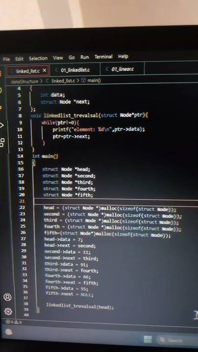 coding||linked list in C programming|| shiddat||#apnacollege #apnacollegestudent #codewithharry ...