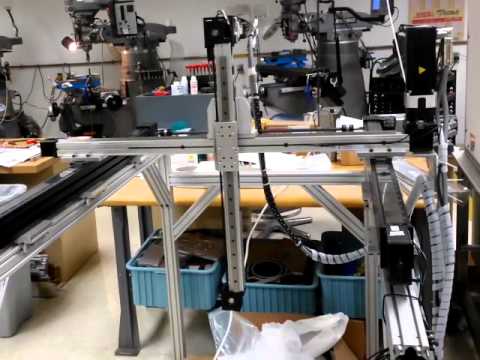 X-Y-Z Gantry with Linear Belt Drives - YouTube