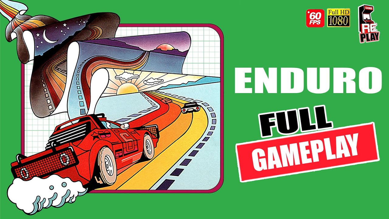 Enduro [ATARI 2600] - Full Gameplay - YouTube