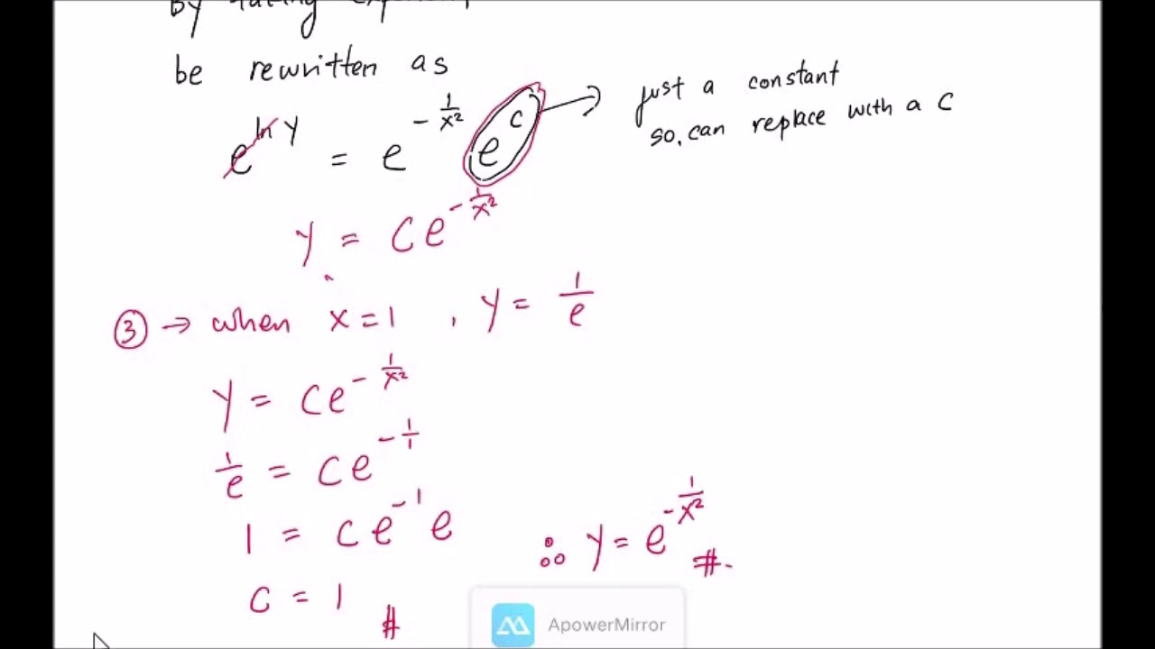 ODE C1P2 Separation of variable and linear differential equation - YouTube