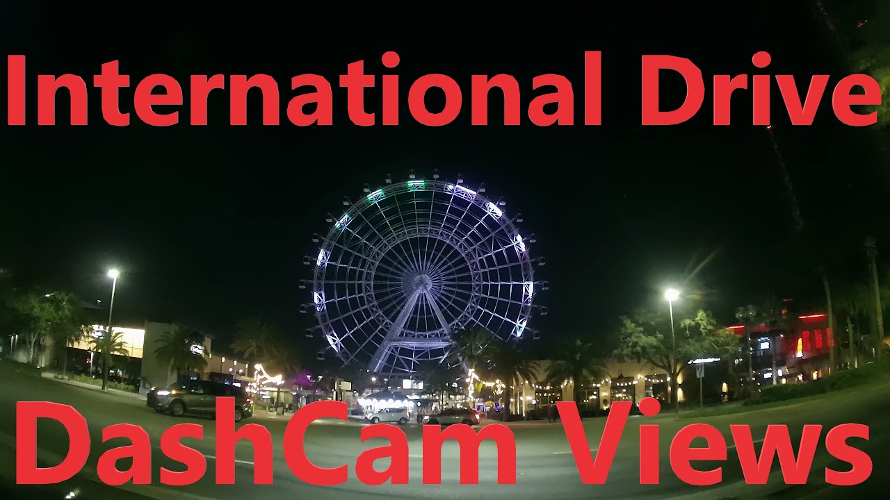 Views of International Drive, I-Drive, Orlando, Florida- DashCam ...