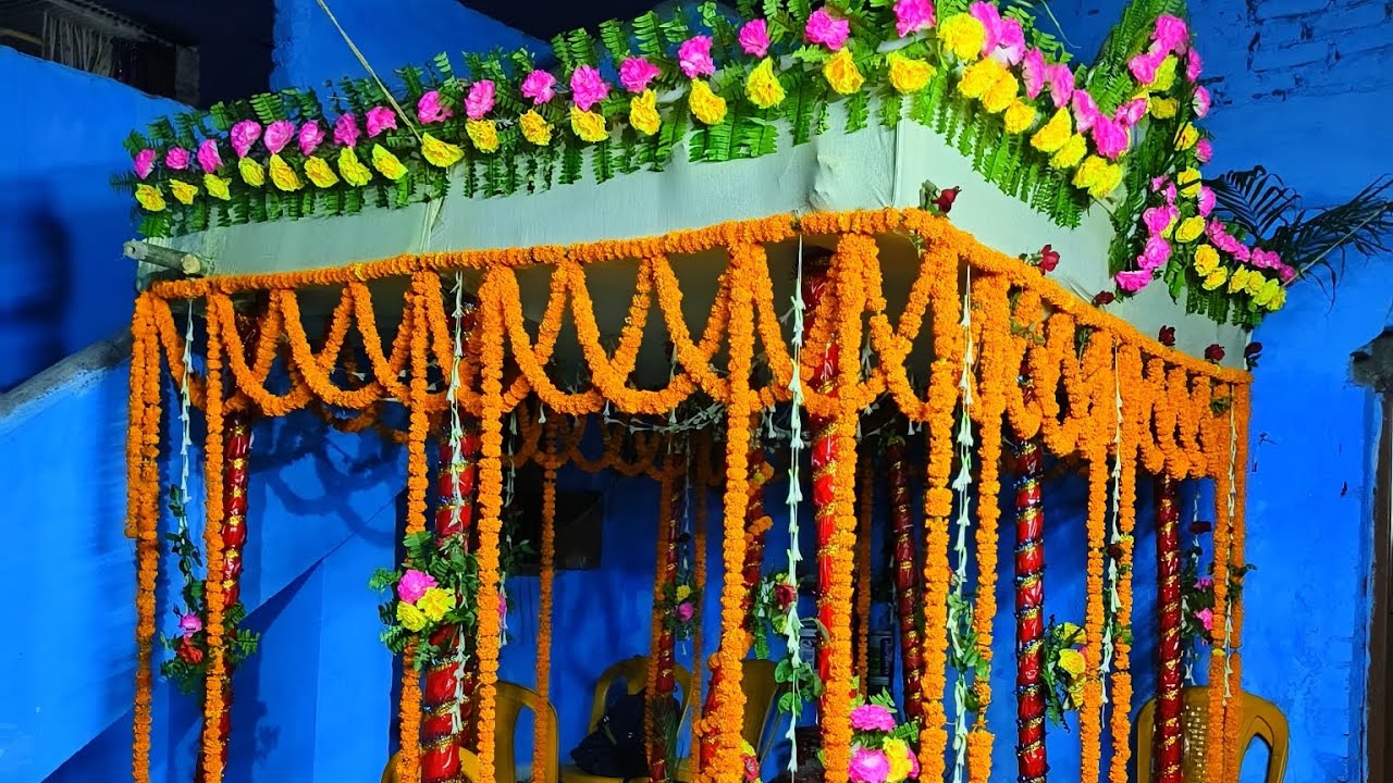 marva decoration, ideas flower मरवा डेकोरेशन - YouTube