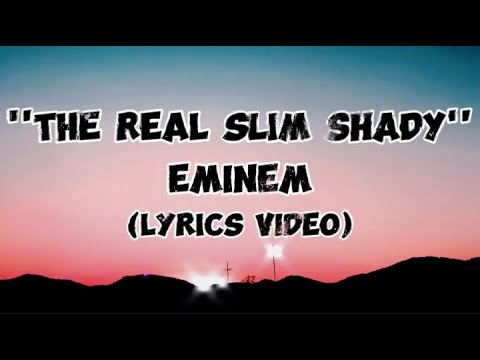 Eminem - The Real Slim Shady (Lyrics Video - Clean Version) - YouTube