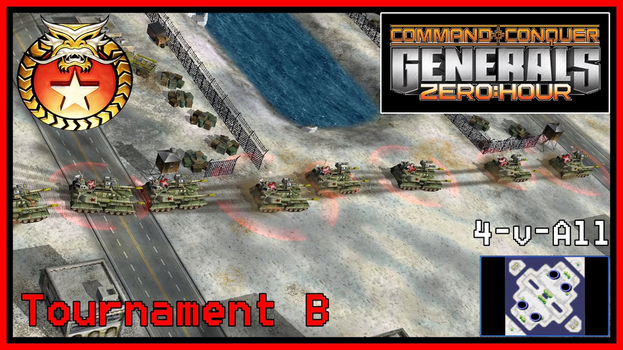 C&C Generals Zero Hour | Tank General | 4-for-All | Tournament B - YouTube