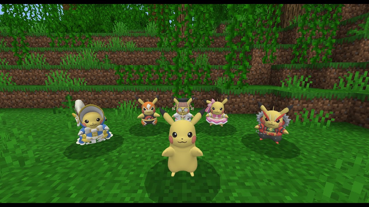 Minecraft BE Pokemon Addon | v1.0.5 Trailer - YouTube