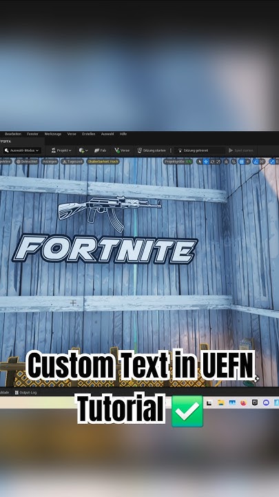 Custom Text in UEFN - Tutorial #shorts #uefn #tutorial #fortnite - YouTube
