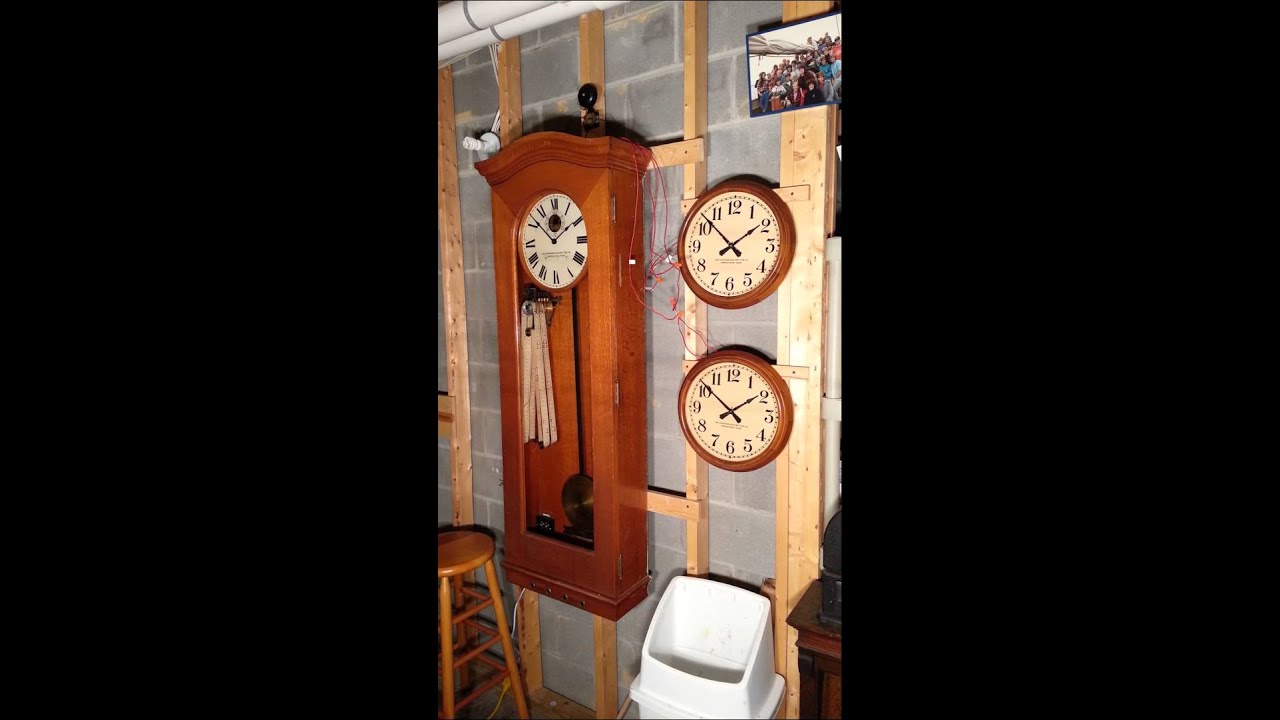 Standard Electric Time Master Clock & Two Slaves - YouTube