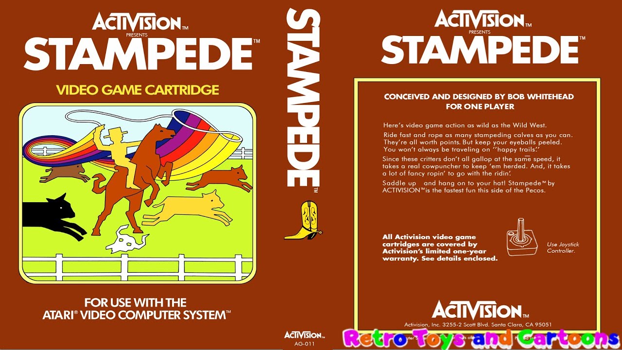 Stampede Activision Commercial Retro Toys and Cartoons - YouTube