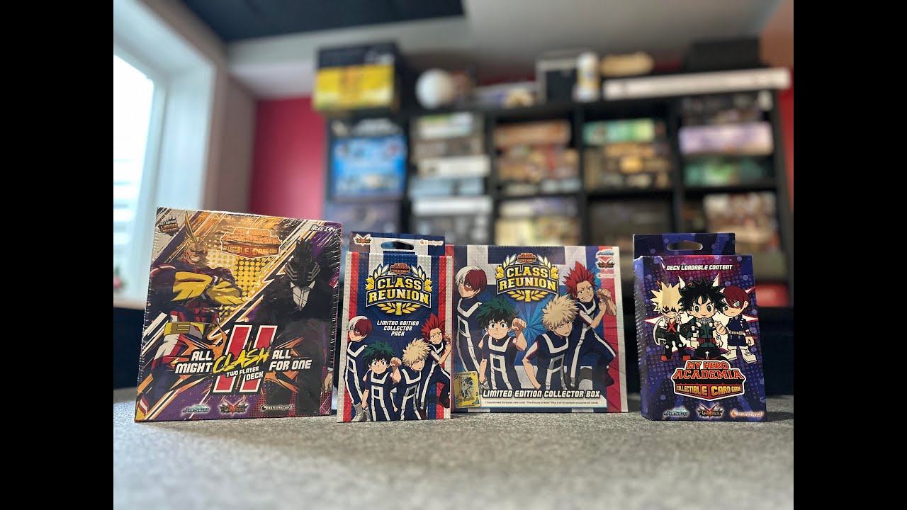 MHA Universus Class Reunion Unboxing and Card Pulling - YouTube