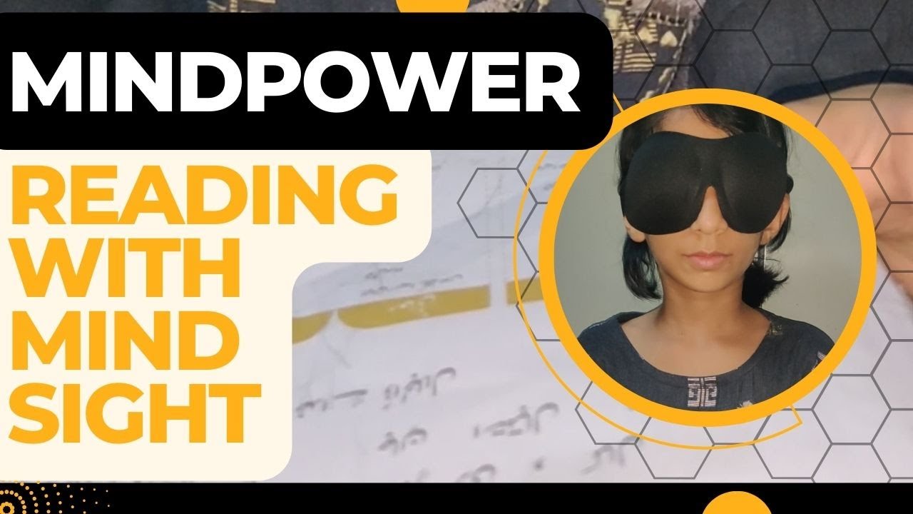 Book reading with blindfold | Mindsight |Mindpower |Raise your ...