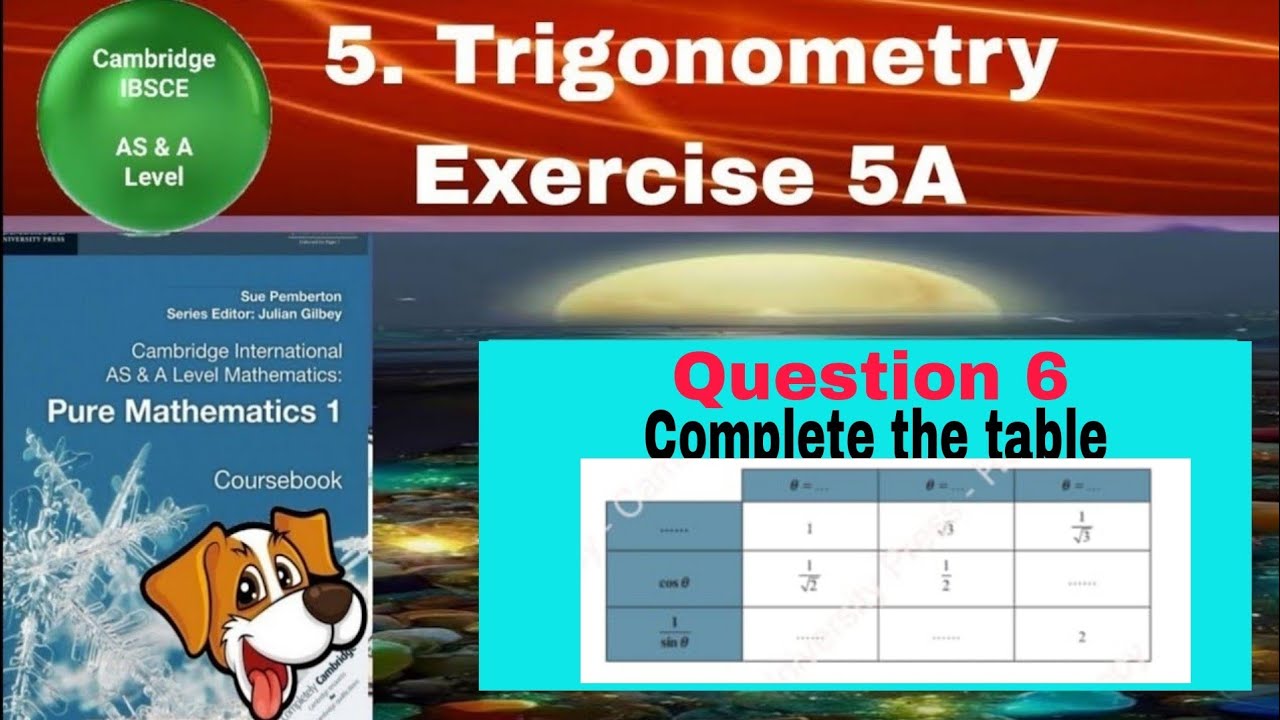 Complete the table. - YouTube